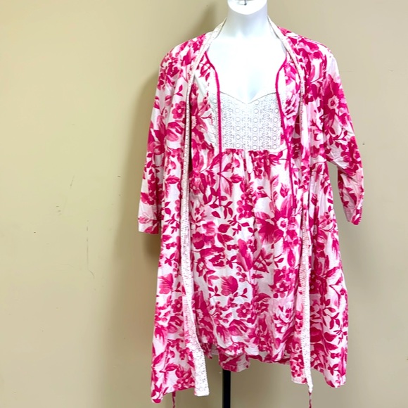 Talbots | Intimates & Sleepwear | Plus Size Talbots Gown With Robe ...